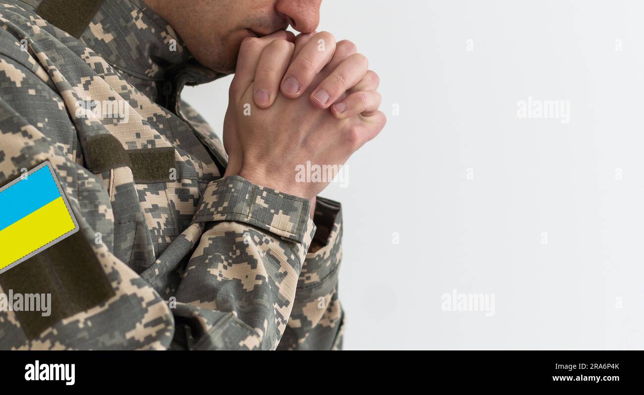 ukrainian man, sodier. Mental health. Nervous male military suffering ...