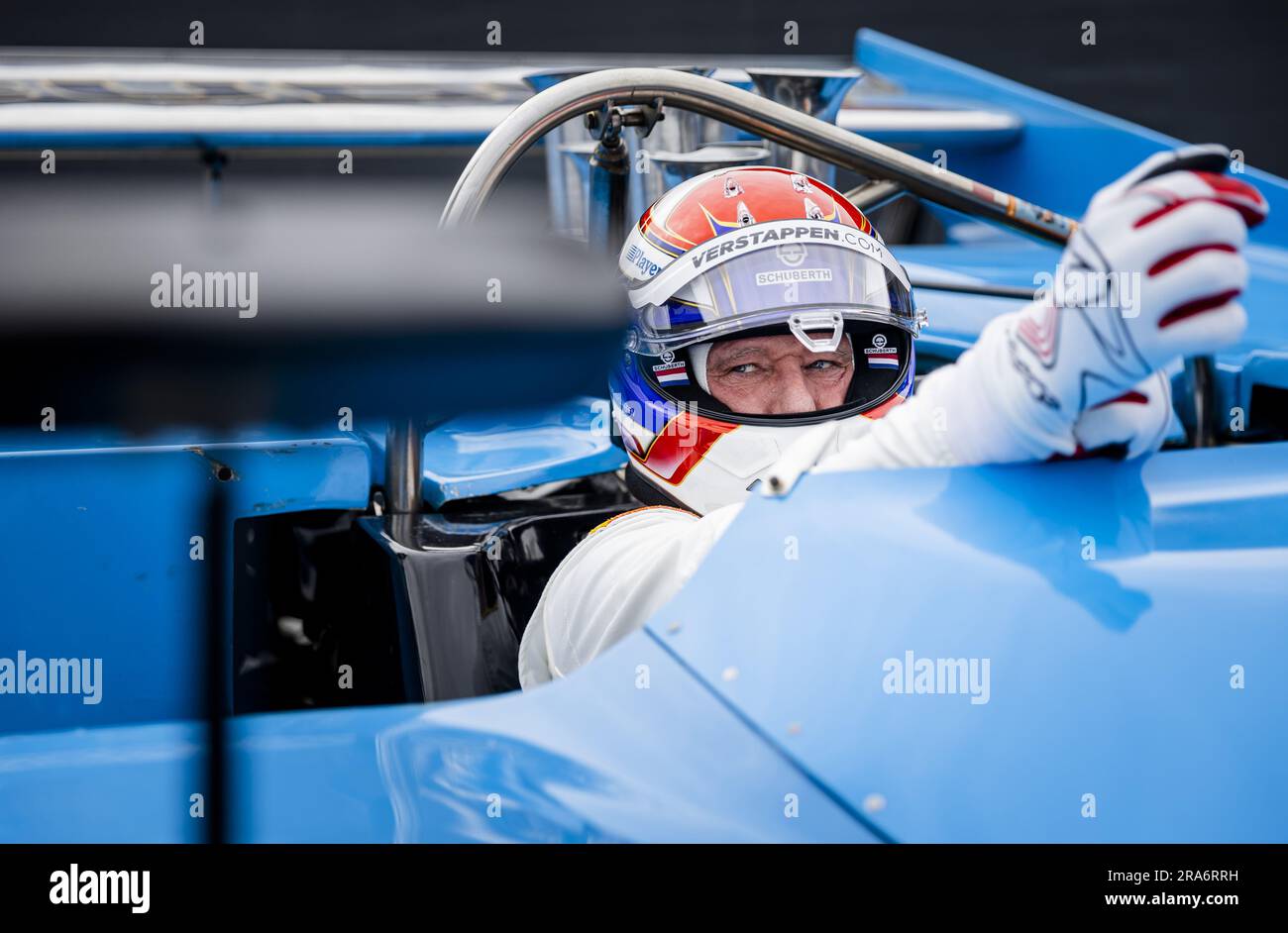 SPIELBERG - Jos Verstappen ahead of a parade of legendary racing cars ...