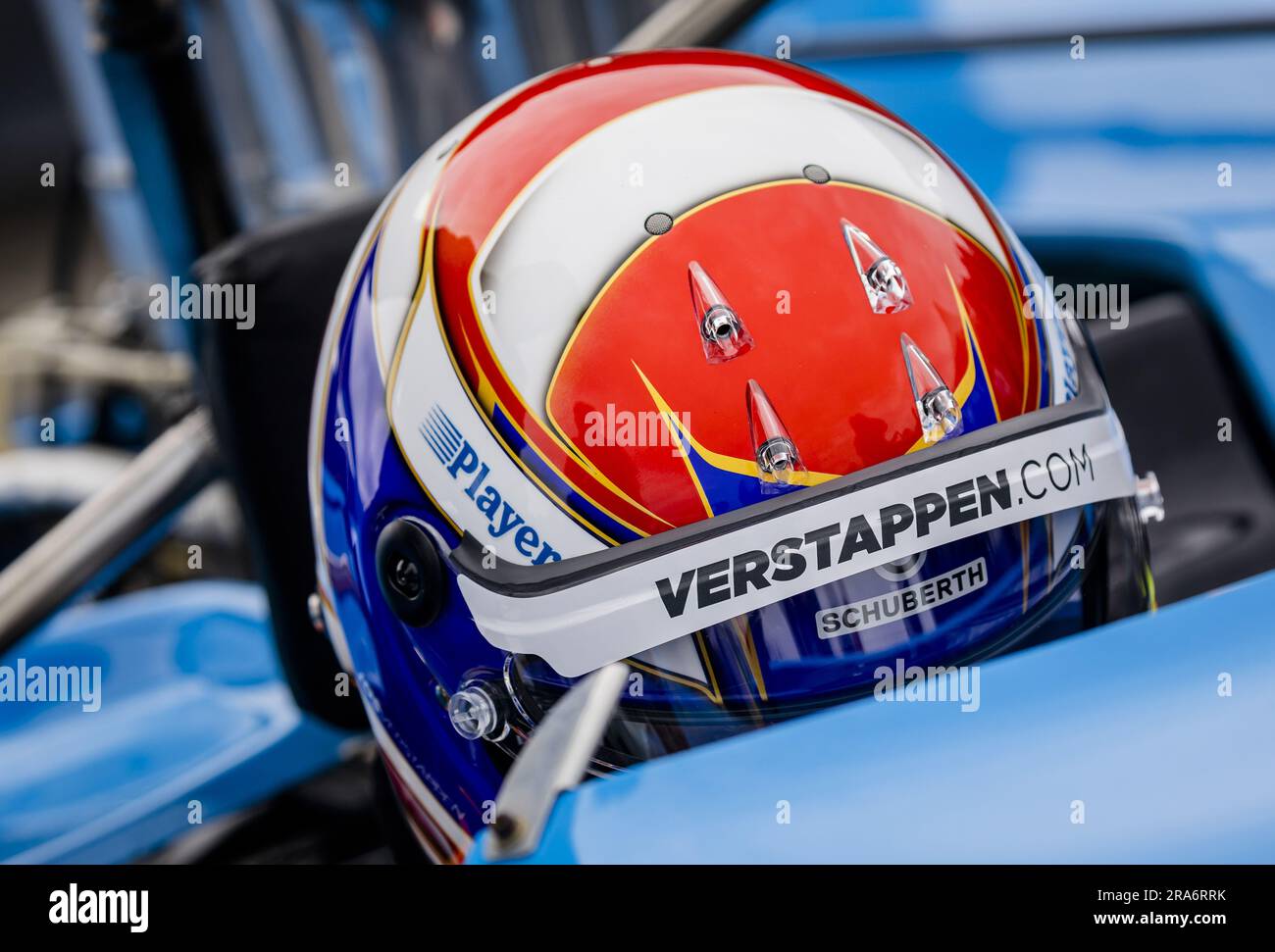 SPIELBERG - Jos Verstappen ahead of a parade of legendary racing cars ...
