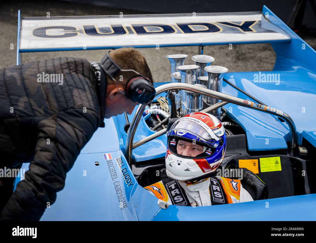 SPIELBERG - Jos Verstappen ahead of a parade of legendary racing cars ...