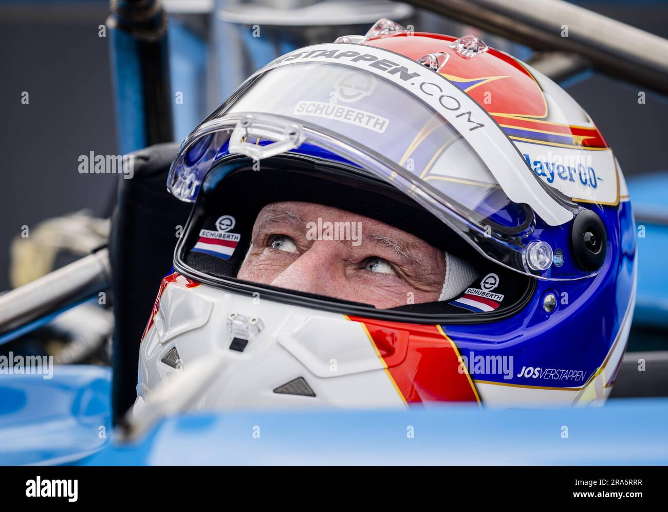 SPIELBERG - Jos Verstappen ahead of a parade of legendary racing cars ...