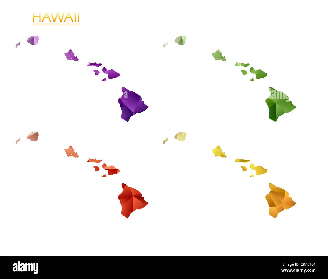 Hawaii cartography hi-res stock photography and images - Alamy