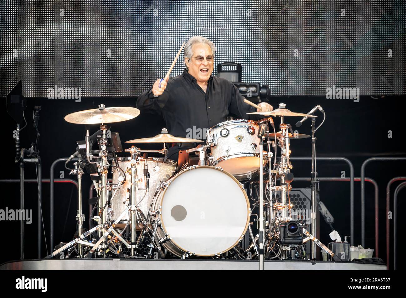 Oslo, Norway. 30th June, 2023. Drummer Max Weinberg performs live with ...
