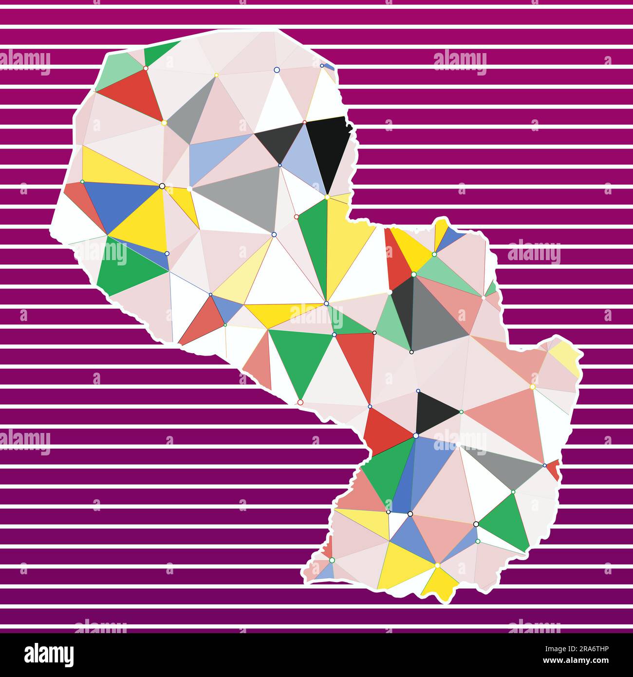Paraguay vector illustration. Paraguay design on gradient stripes ...