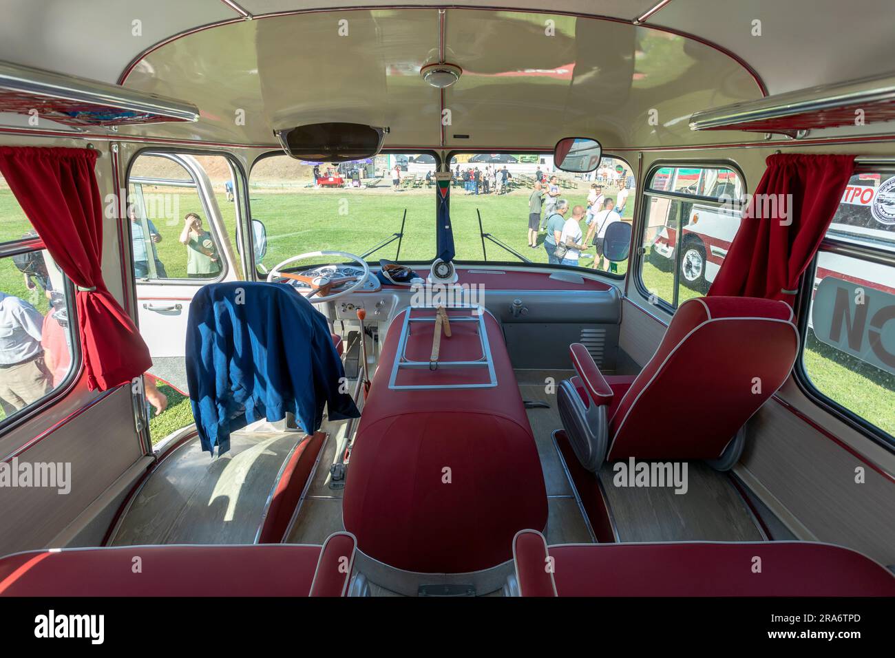 Brestovitsa, Bulgaria - July 01, 2023: Second gathering of retro buses ...