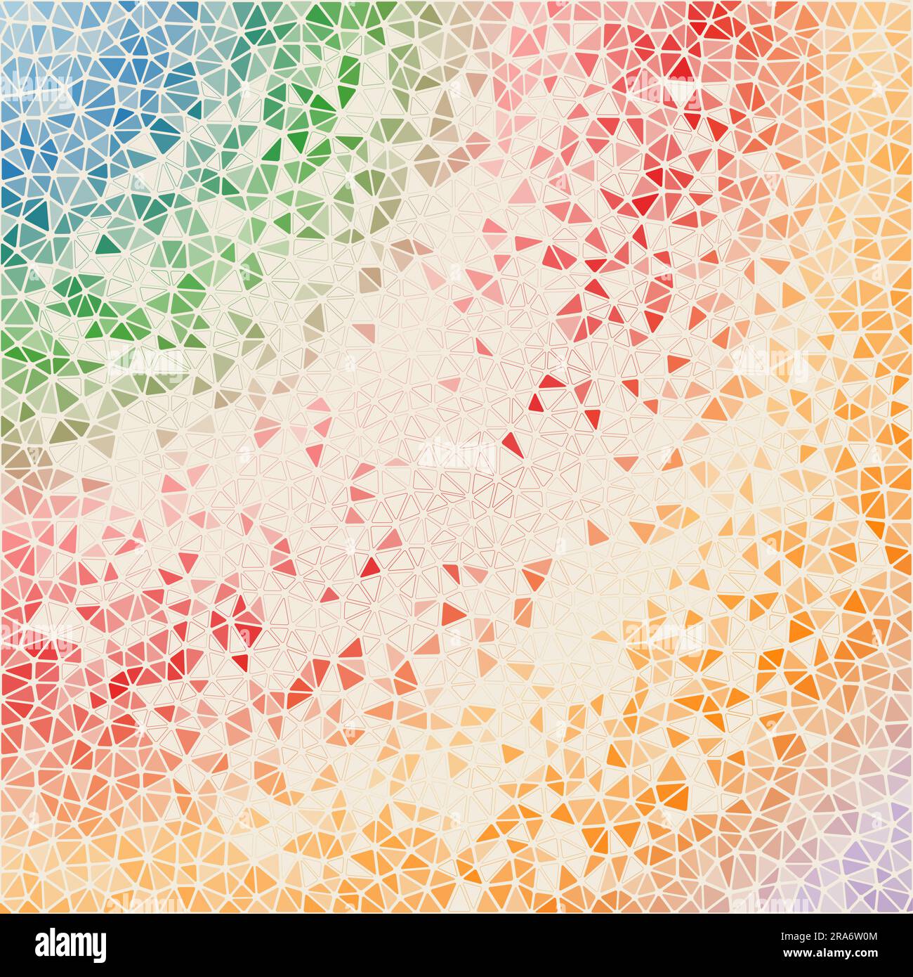 Abstract geometric background. Appealing scattered low poly triangles with colored gradient ...