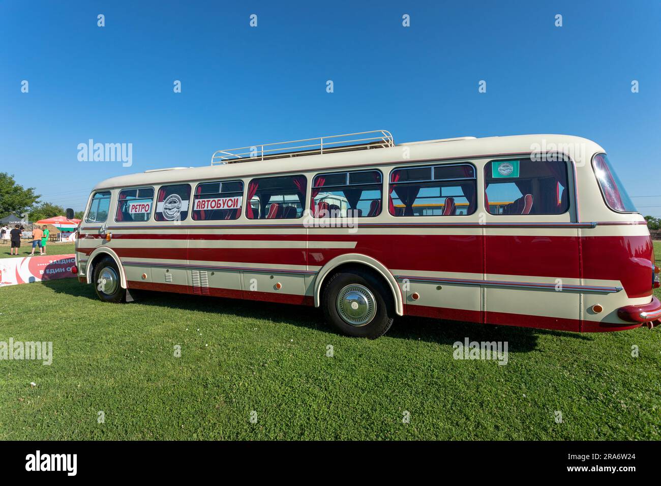 Brestovitsa, Bulgaria - July 01, 2023: Second gathering of retro buses ...