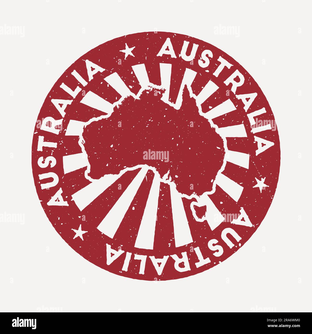 Australia stamp. Travel red rubber stamp with the map of the country ...