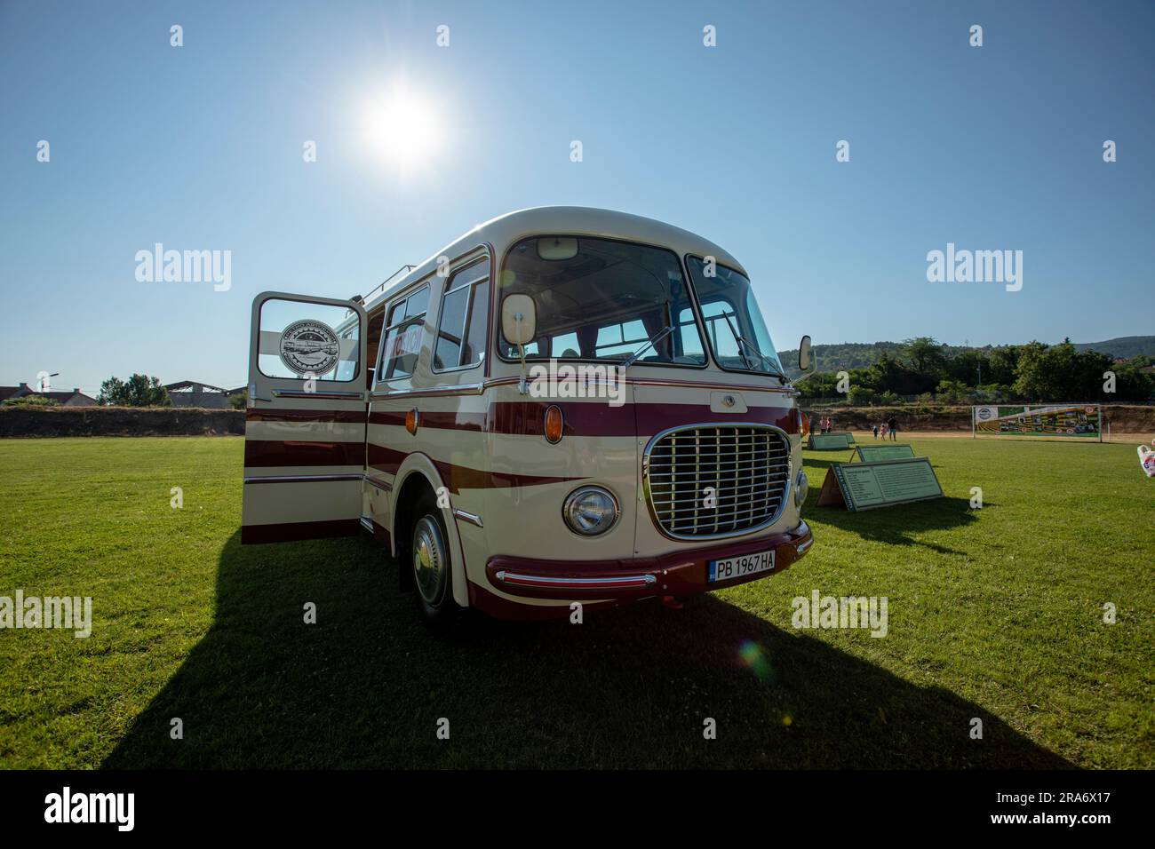 Brestovitsa, Bulgaria - July 01, 2023: Second gathering of retro buses ...