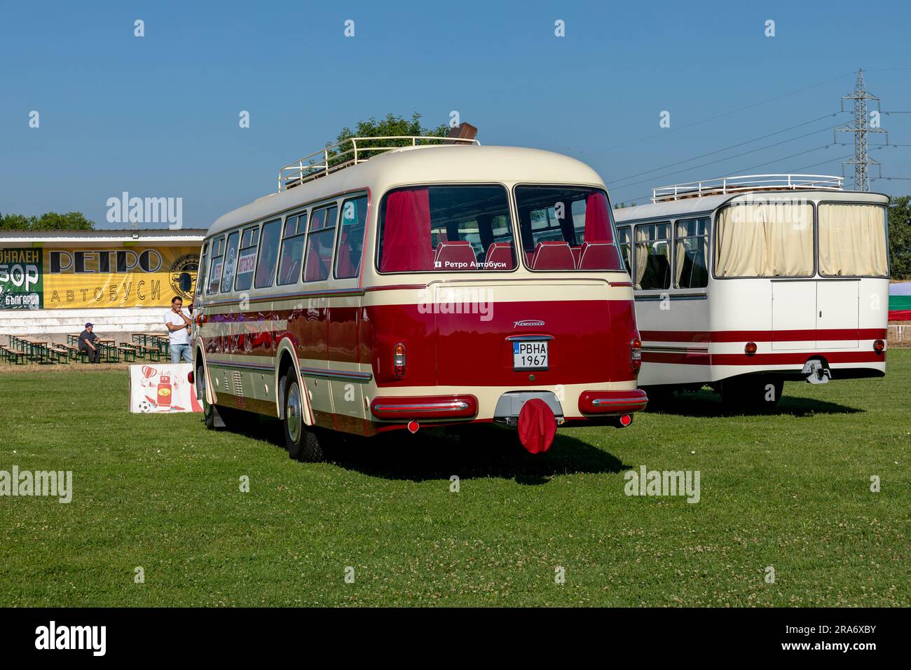 Brestovitsa, Bulgaria - July 01, 2023: Second gathering of retro buses ...