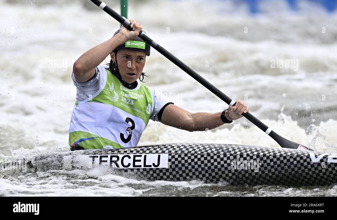 Krakow. Poland. 01 July 2023. Canoe Slalom. 2023 European Games. Kolna ...