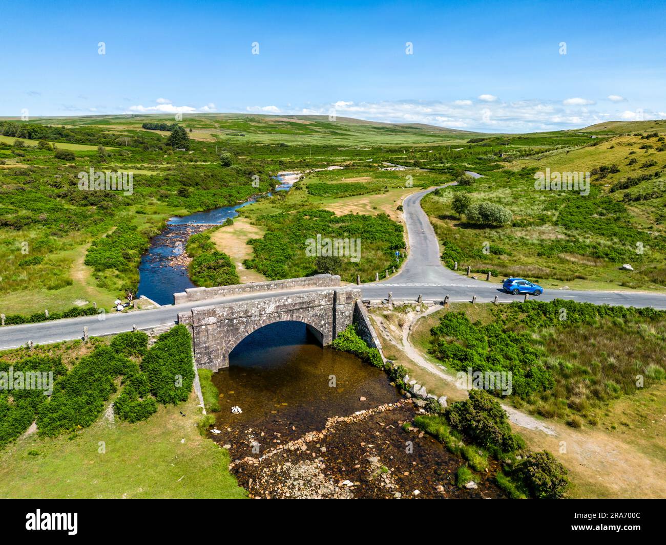 Cadover Bridge on Dartmoor, over the River Plym Stock Photo - Alamy