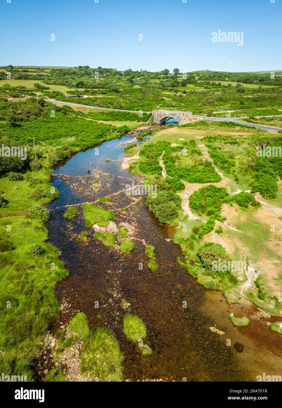Cadover Bridge on Dartmoor, over the River Plym Stock Photo - Alamy
