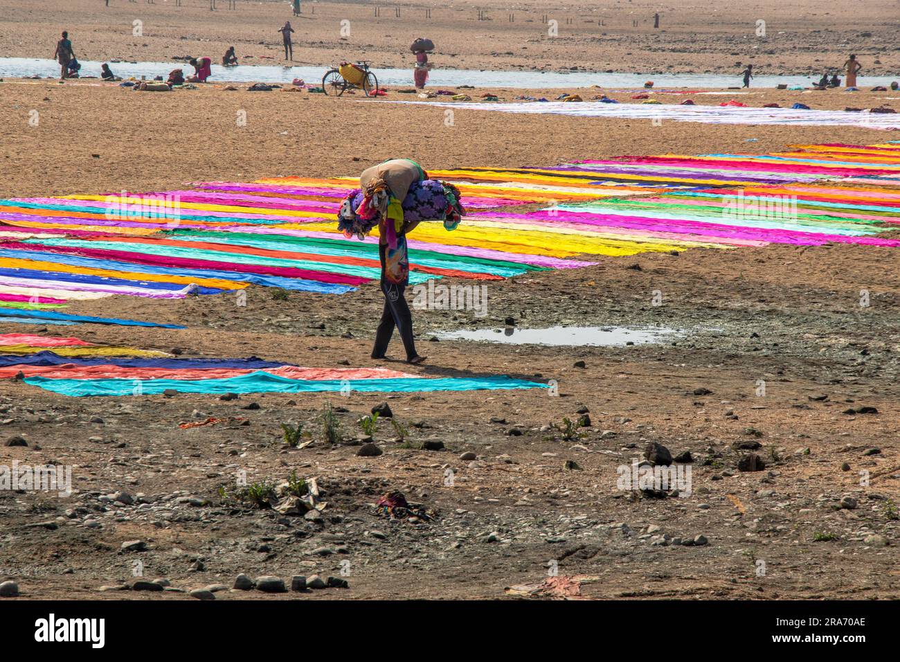 Dhobi ghat washerman place at rural india Stock Photo - Alamy
