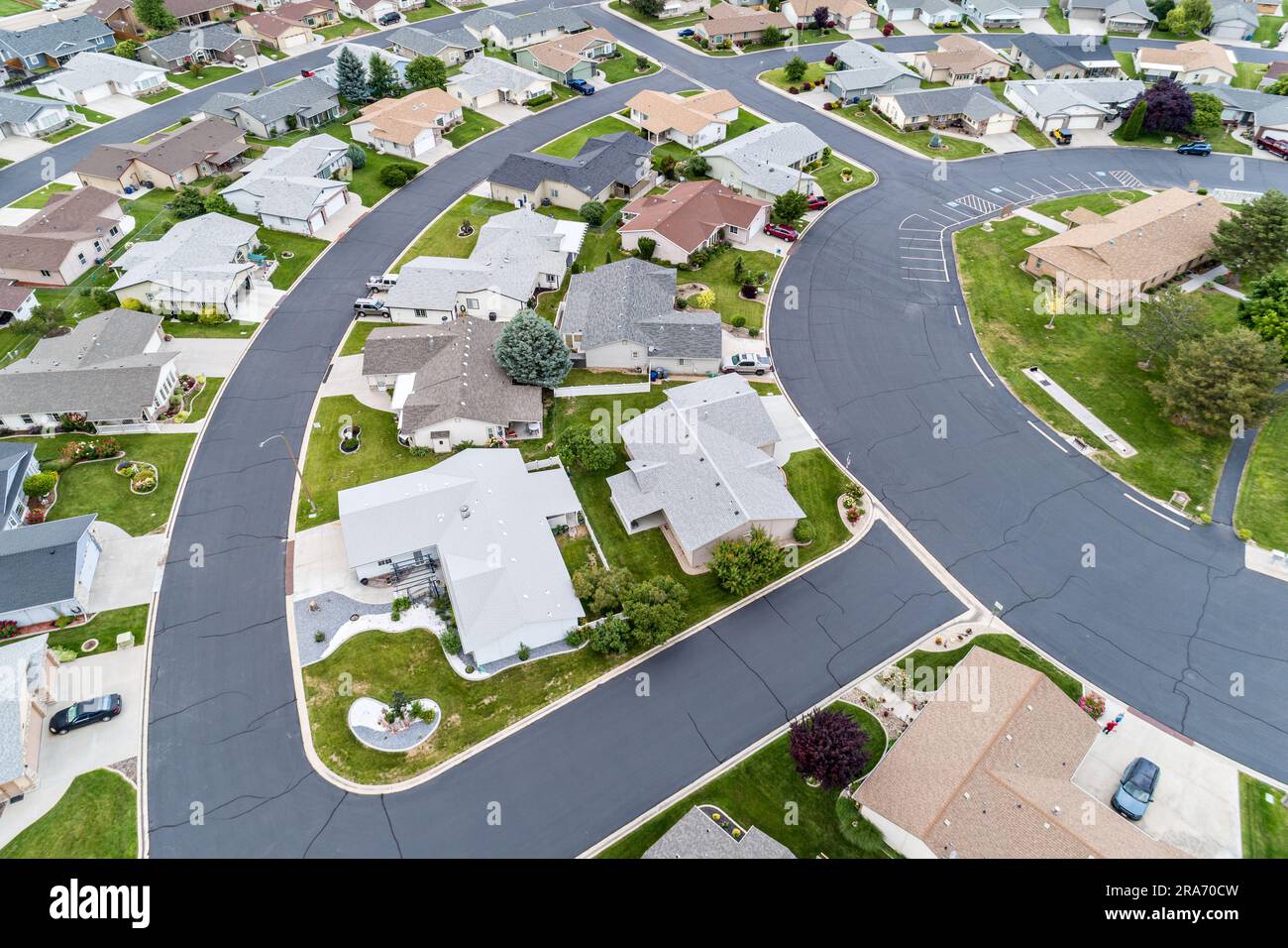 houses in a subdivision Stock Photo - Alamy