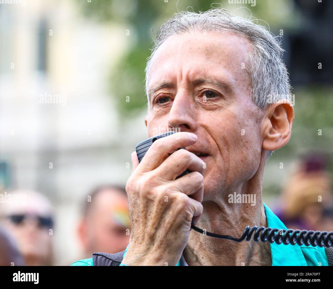 London, UK. 01st July, 2023. Peter Tatchell, prominent activist and co ...