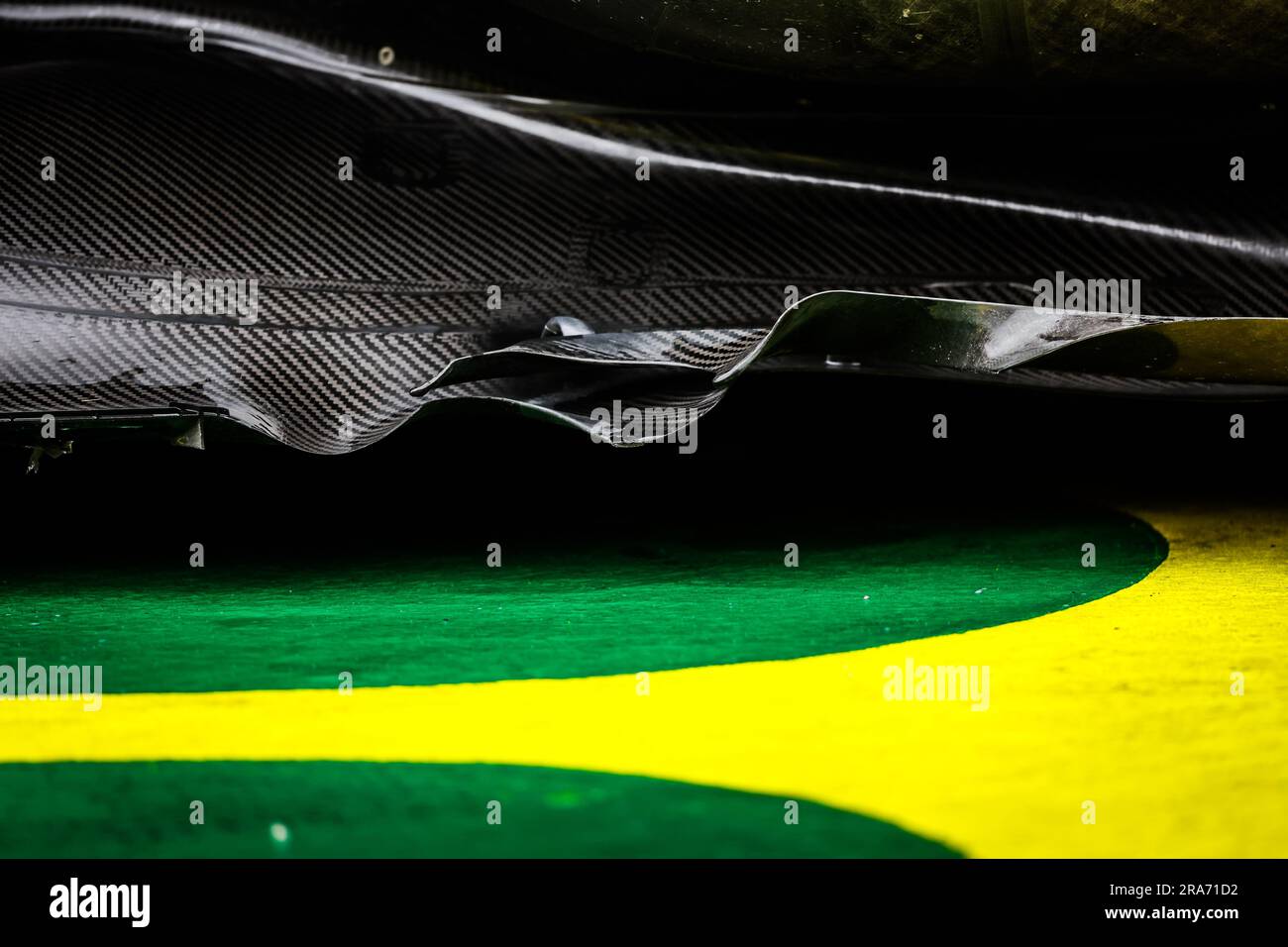 Red Bull Racing RB19, mechanical detail of the floor during the 2023 ...