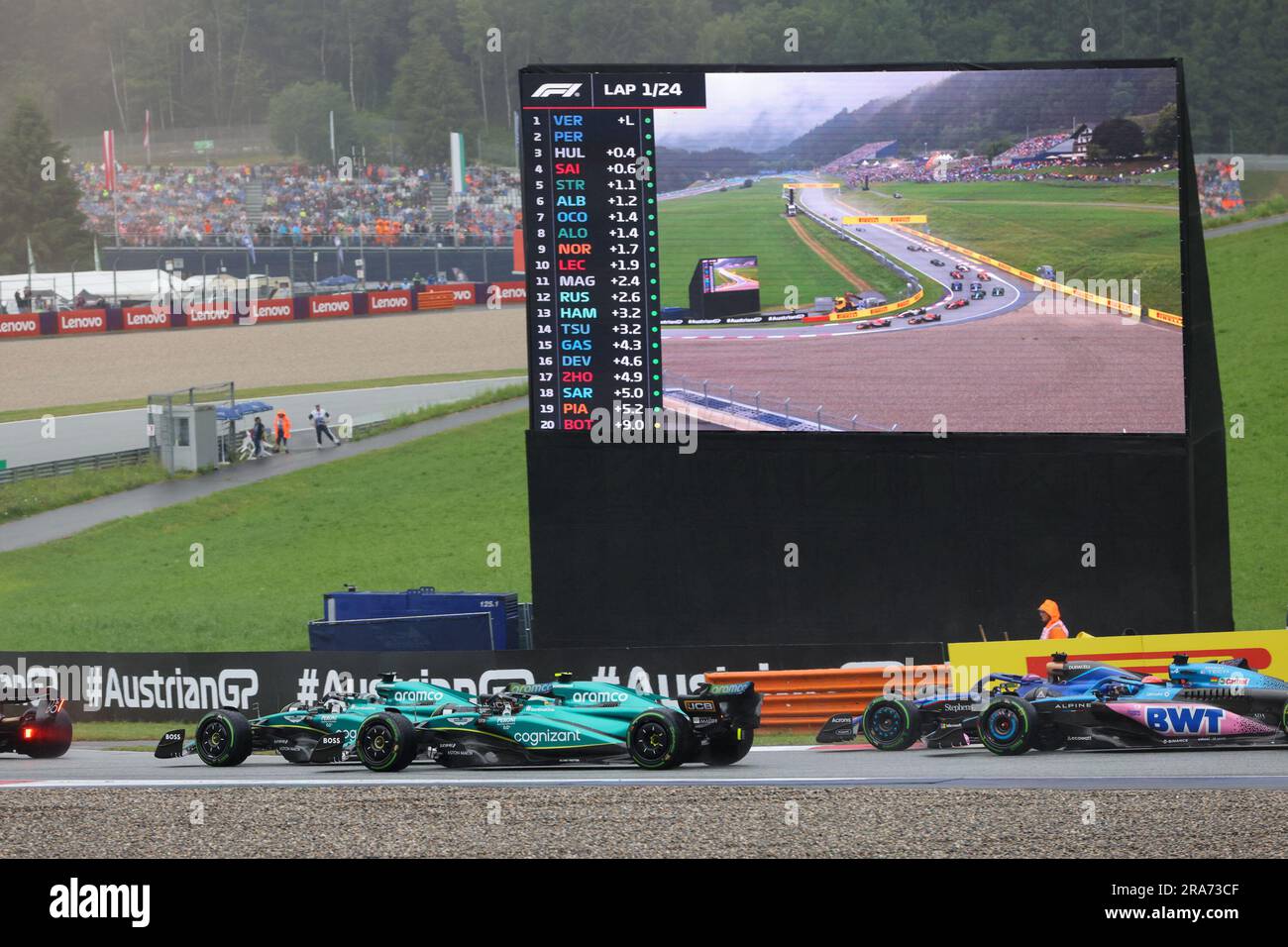 Red Bull Ring Circuit, Spielberg, Austria, July 01, 2023, Start of the ...