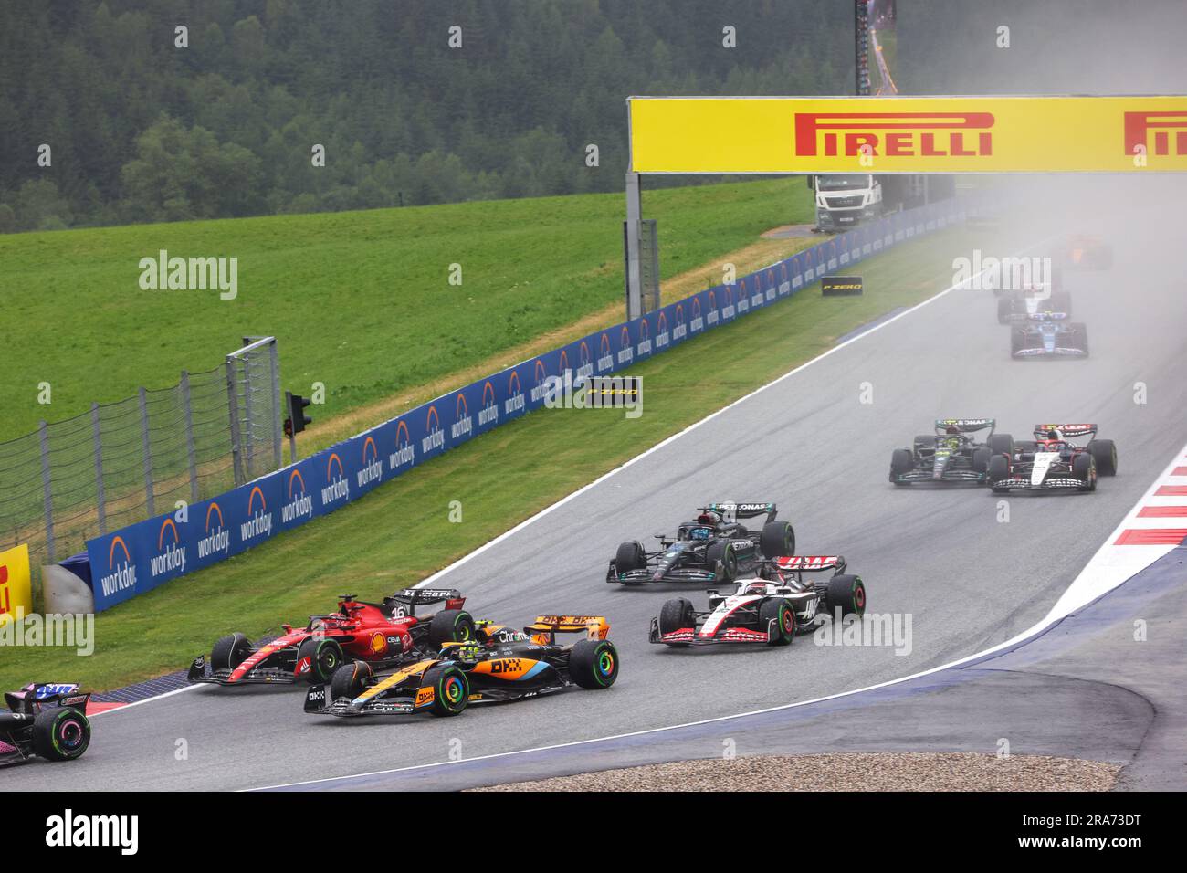 Red Bull Ring Circuit, Spielberg, Austria, July 01, 2023, Start of the ...
