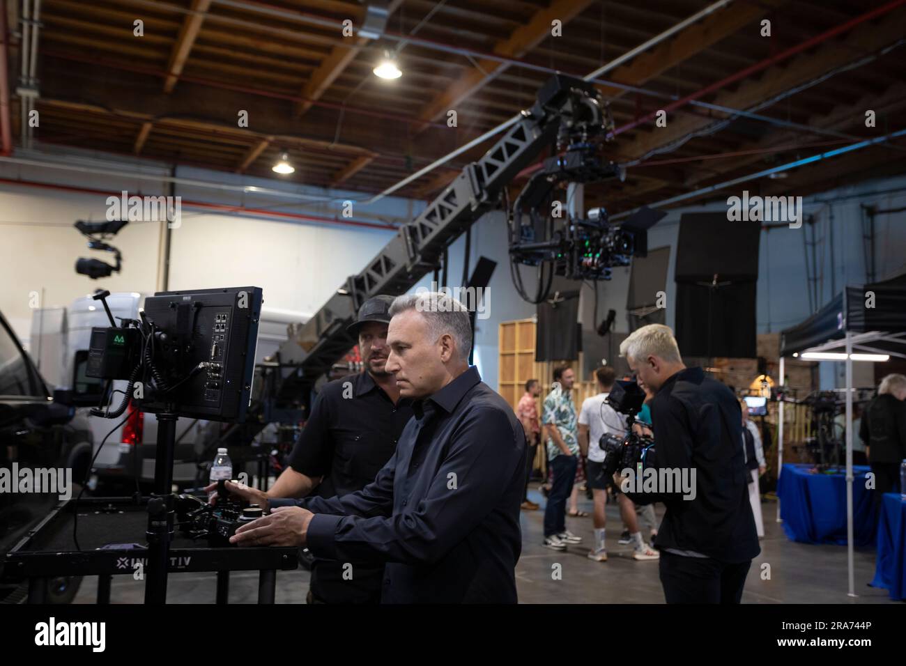 Film production industry leader hi-res stock photography and images - Alamy