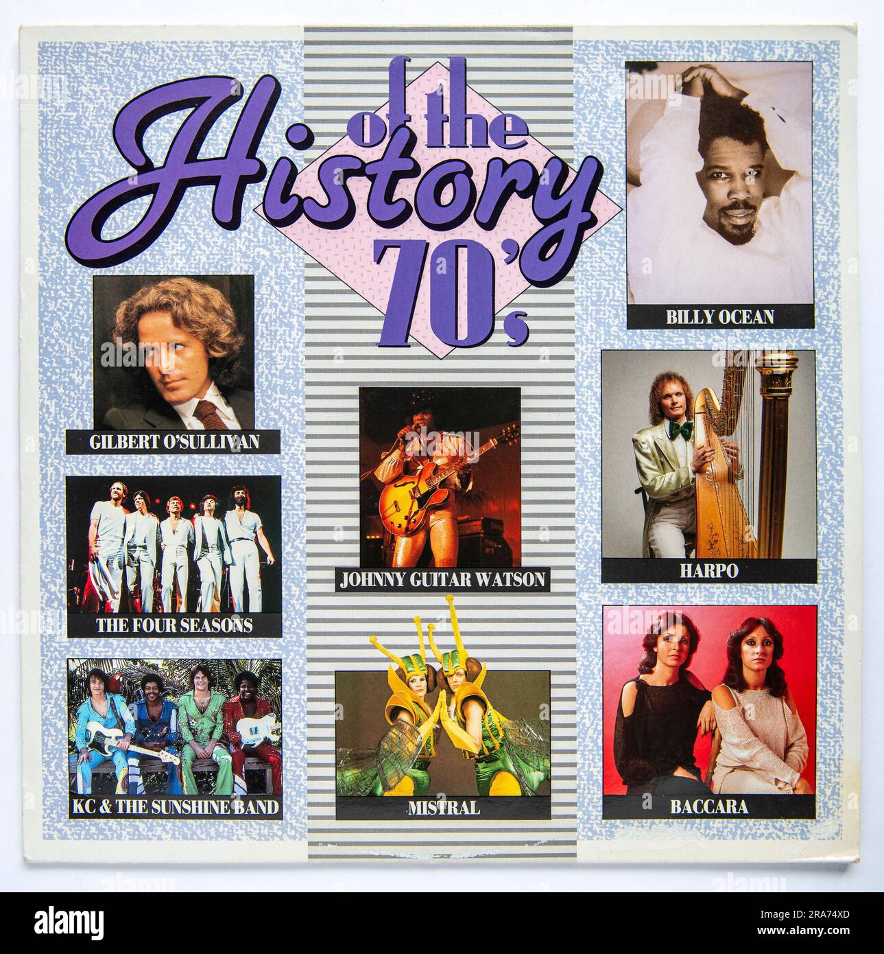 LP cover of the History of the 70s compilation album Stock Photo - Alamy