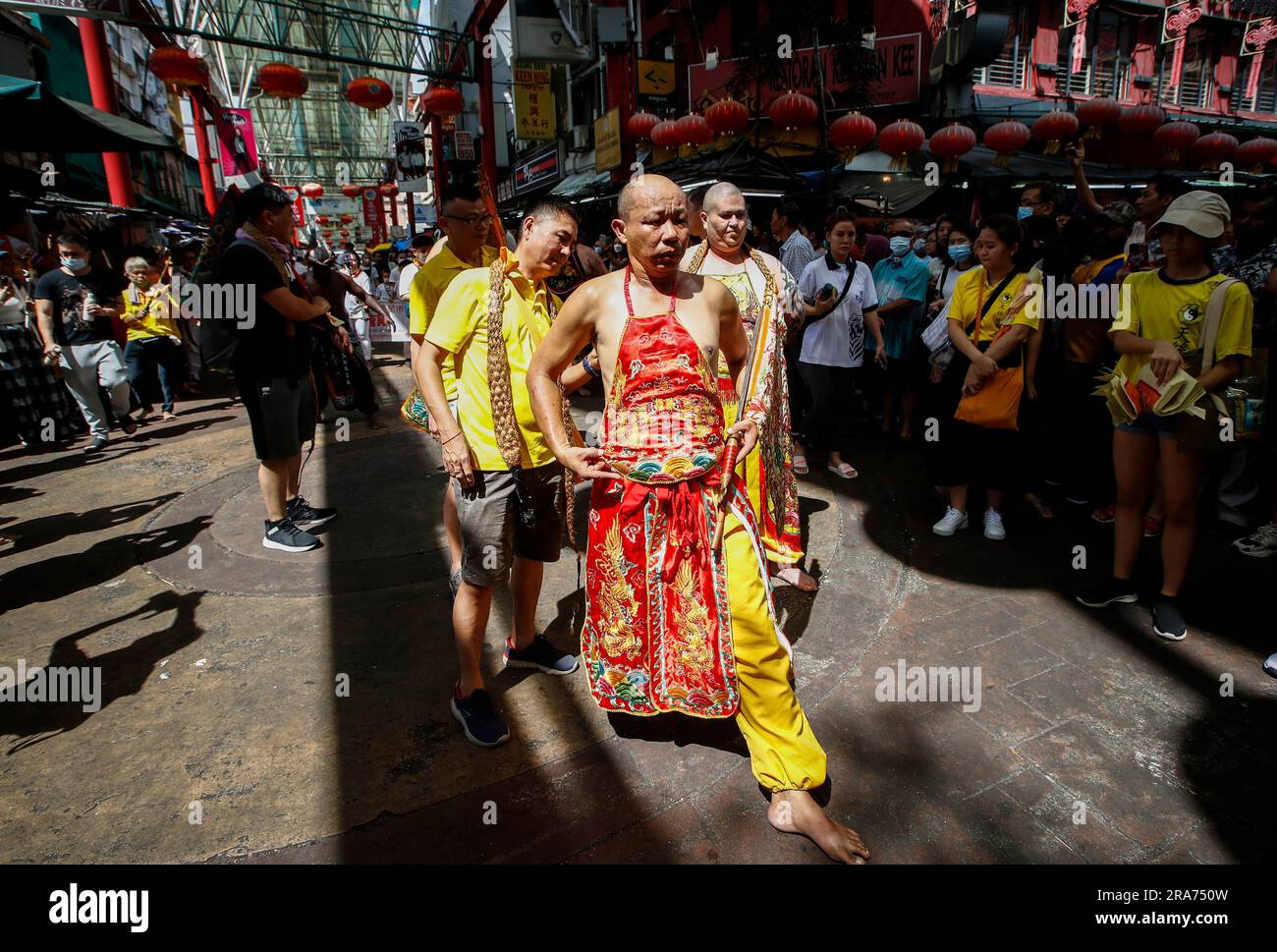 Kuala Lumpur, Malaysia. 01st July, 2023. A devotee takes part in the ...