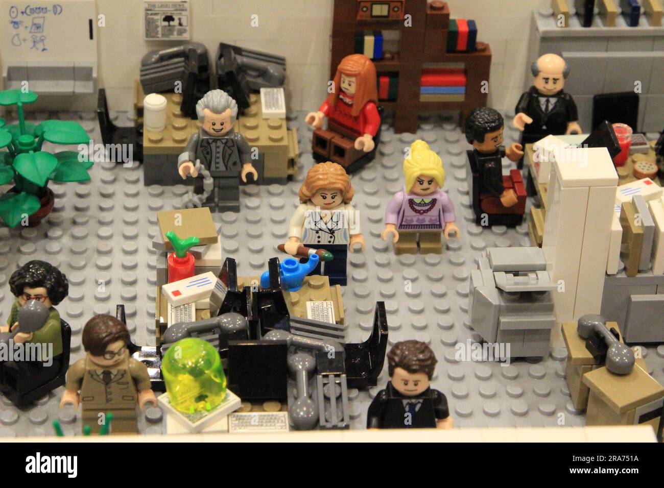 Legos Office Scene Lego convention Raleigh North Carolina Stock Photo ...