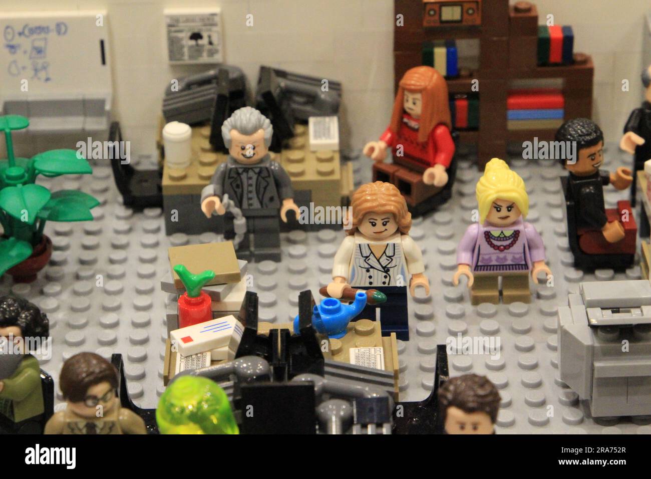 Legos Office Scene Lego convention Raleigh North Carolina Stock Photo ...