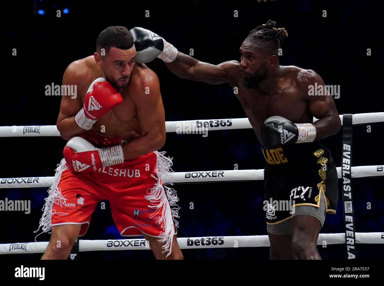 England's Callum Simpson (left) and Scotland's Boris Crighton during ...