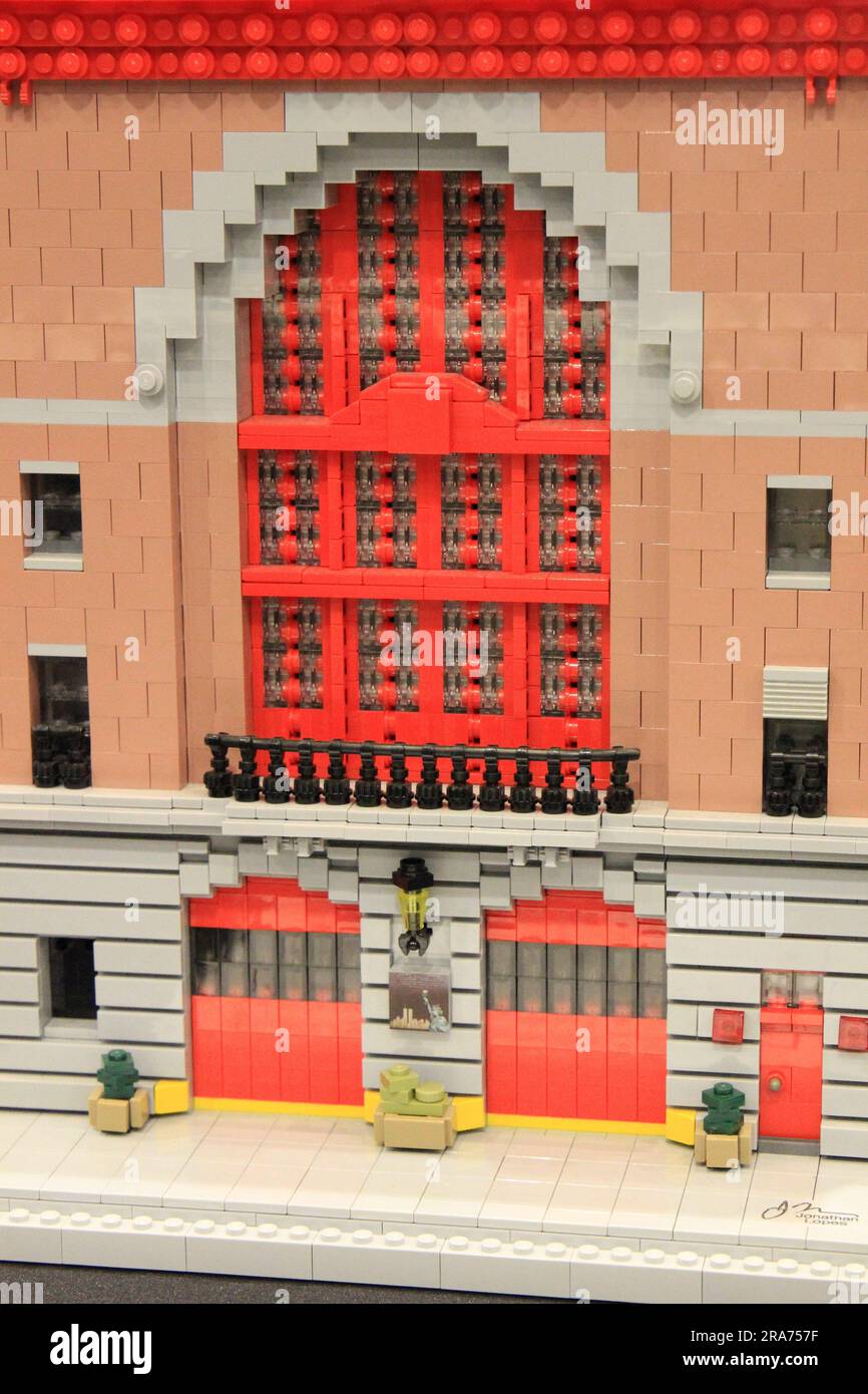 Artwork by Jonathan Lopes Lego convention Raleigh North Carolina Stock ...