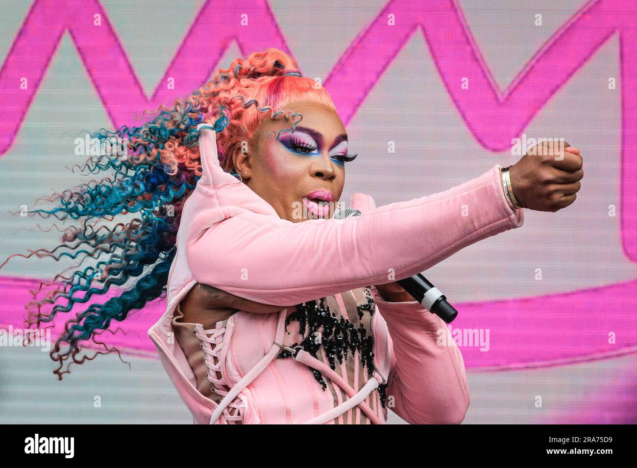 London, UK. 01st July, 2023. Todrick Hall, US singer, choreographer and ...