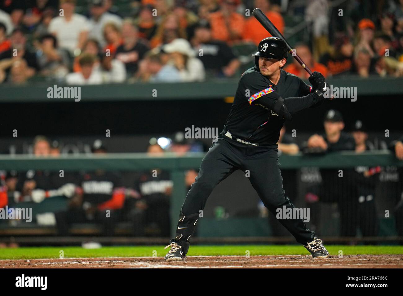 Baltimore Orioles' Adley Rutschman stands at the plate during the sixth ...