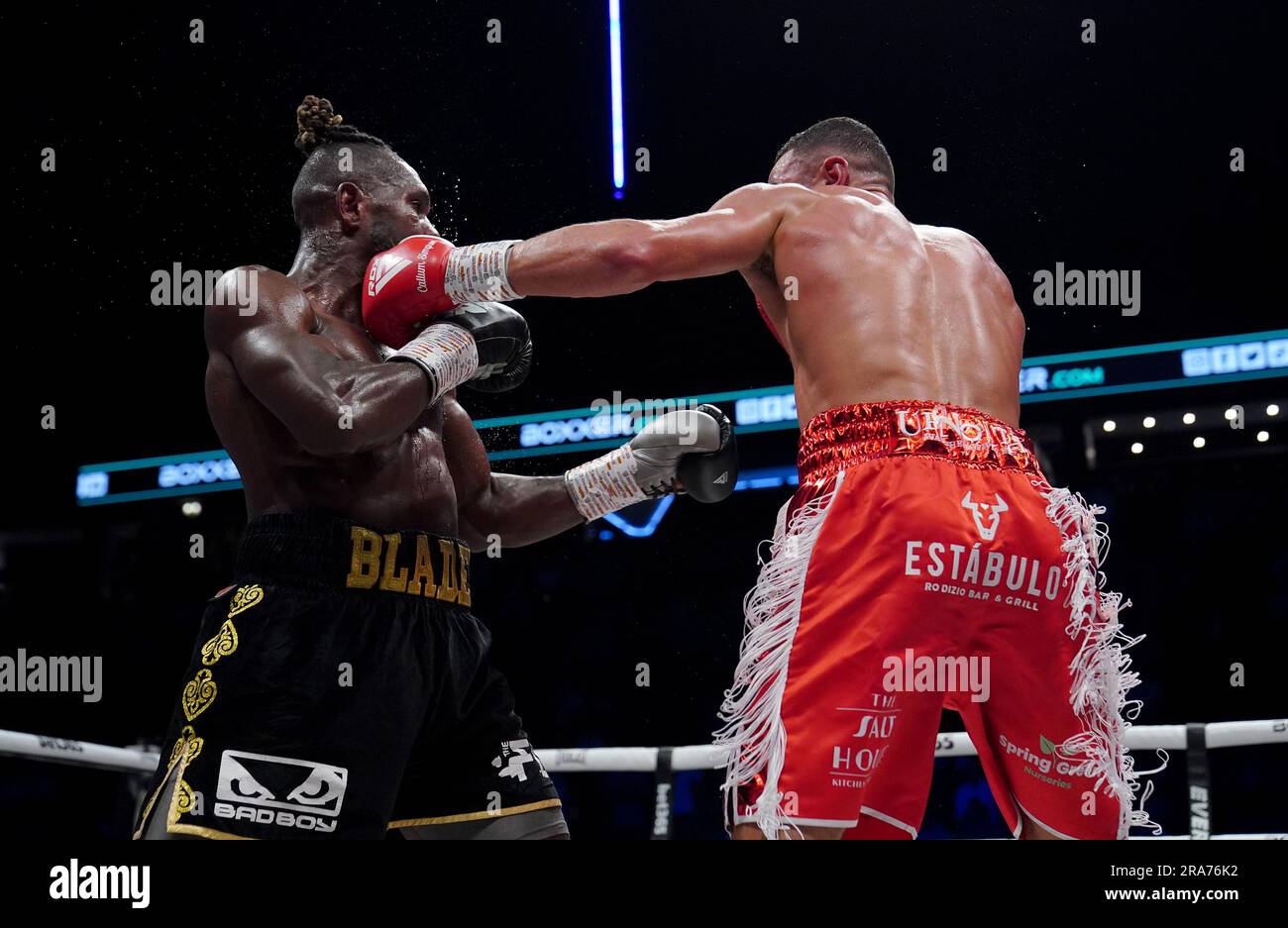 Scotland's Boris Crighton (left) and England's Callum Simpson during ...