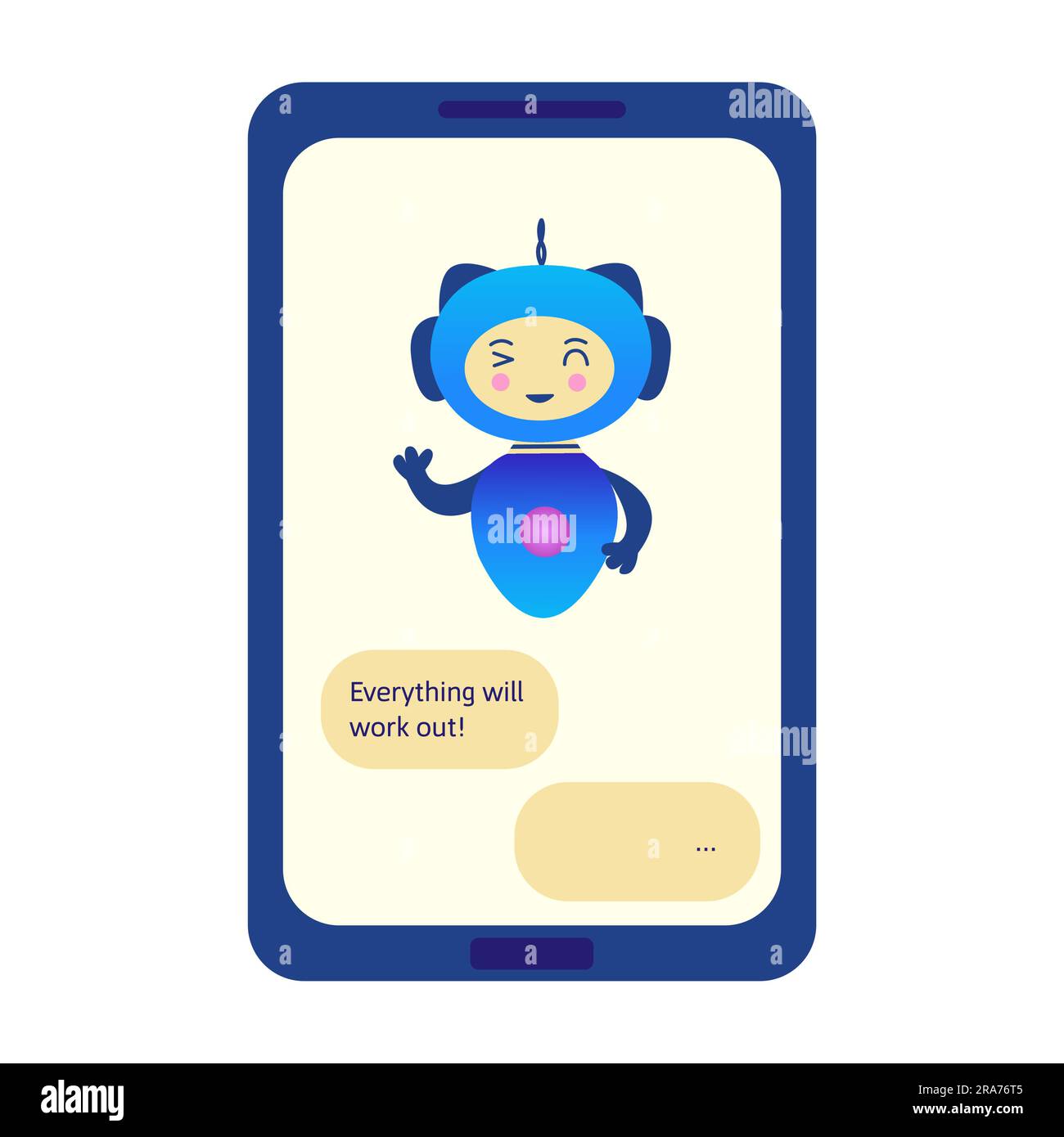 Chatbot on phone says everything will work out. Question answering ...