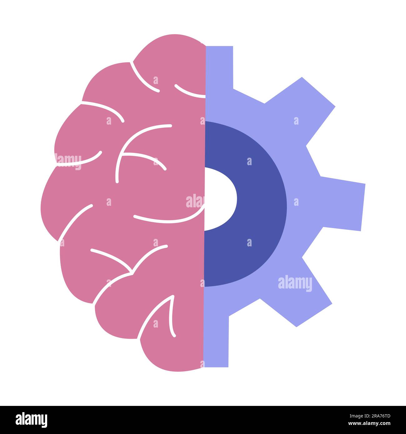 Brain from human hemisphere and robotic. Automation technology ... Brain from human hemisphere and robotic. Automation technology ...
