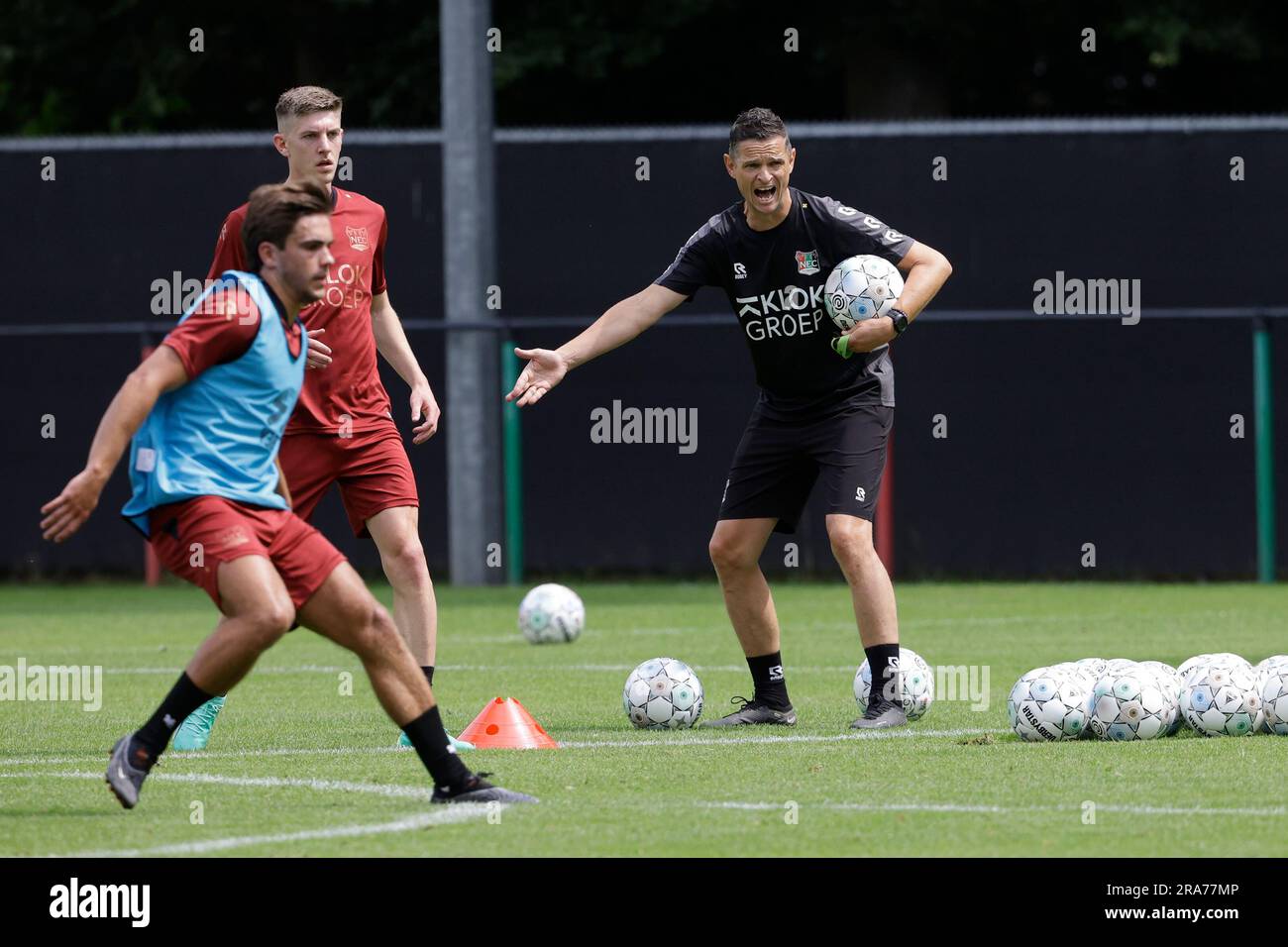 Pre season training session of nec nijmegen hi-res stock photography ...