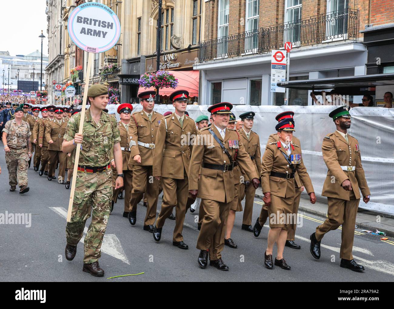London, UK. 01st July, 2023. The British military take part in the ...