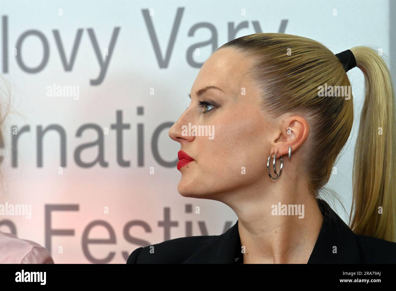 Karlovy Vary, Czech Republic. 01st July, 2023. Slovak actress Natalia ...