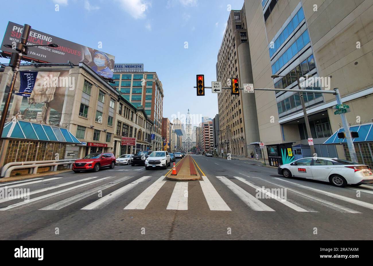 Philadelphia, Pennsylvania, U.S.A - June 29, 2023 - The view of traffic ...