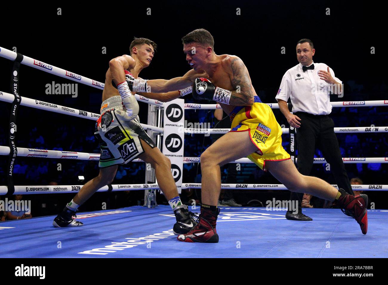 Hopey Price (left) and James Beech Jnr in action during their at the ...
