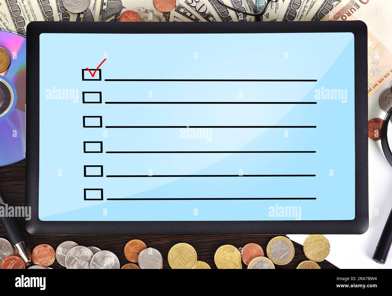 Check tablet hi-res stock photography and images - Alamy