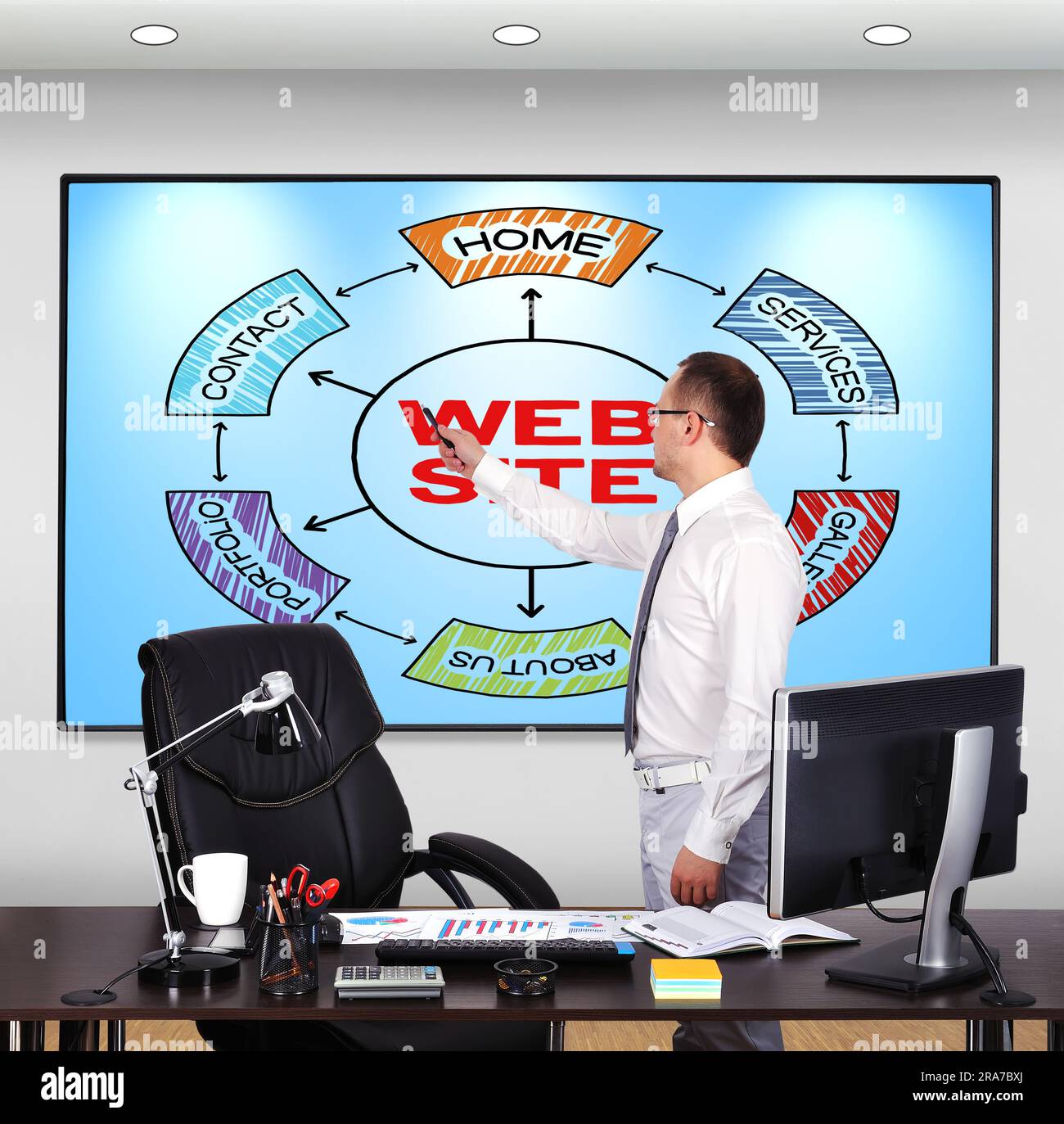 Office website hi-res stock photography and images - Alamy