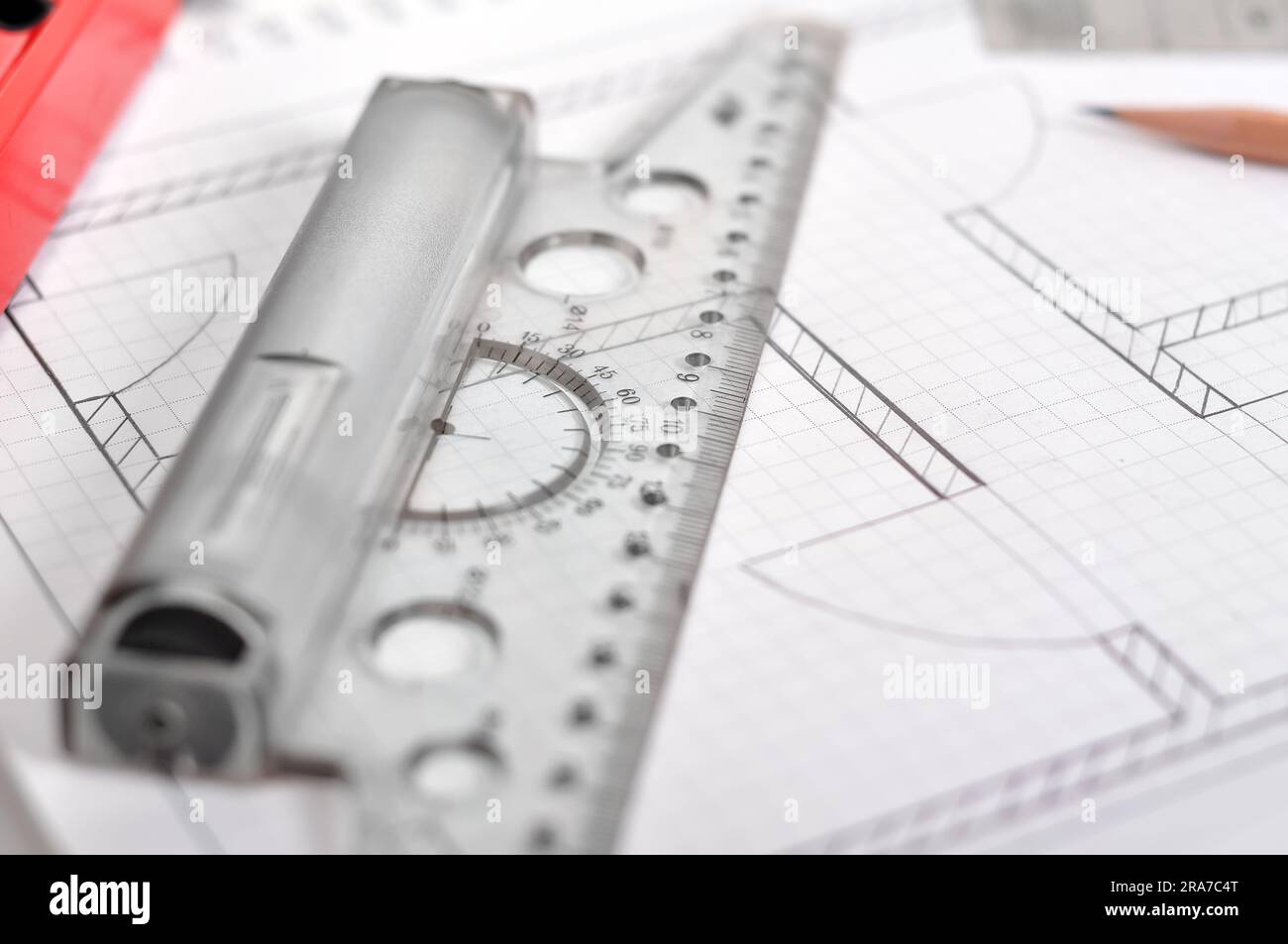 Blueprint architecture table hi-res stock photography and images - Alamy
