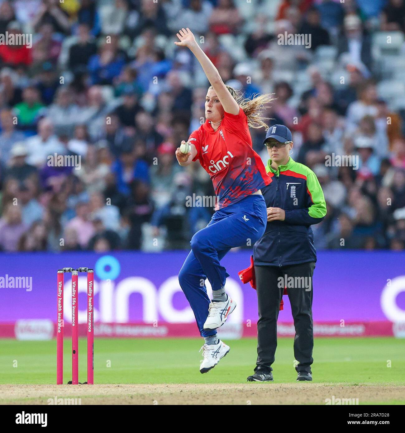 Birmingham, UK. 01st July, 2023. England's Lauren Bell in action ...