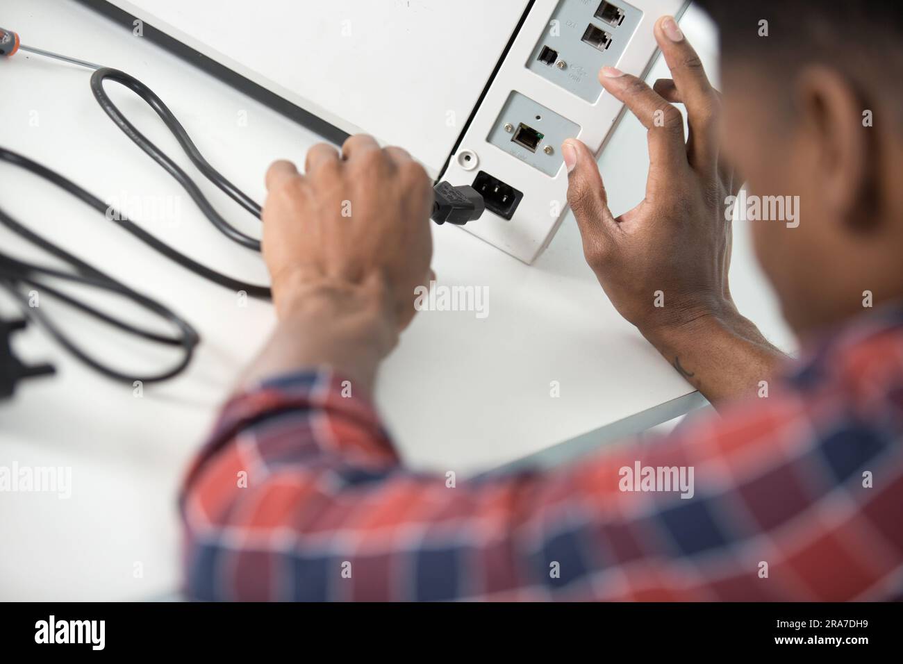 Power lead computer hi-res stock photography and images - Alamy