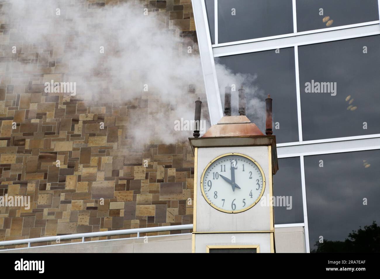 Indiana Steam Clock Stock Photo - Alamy