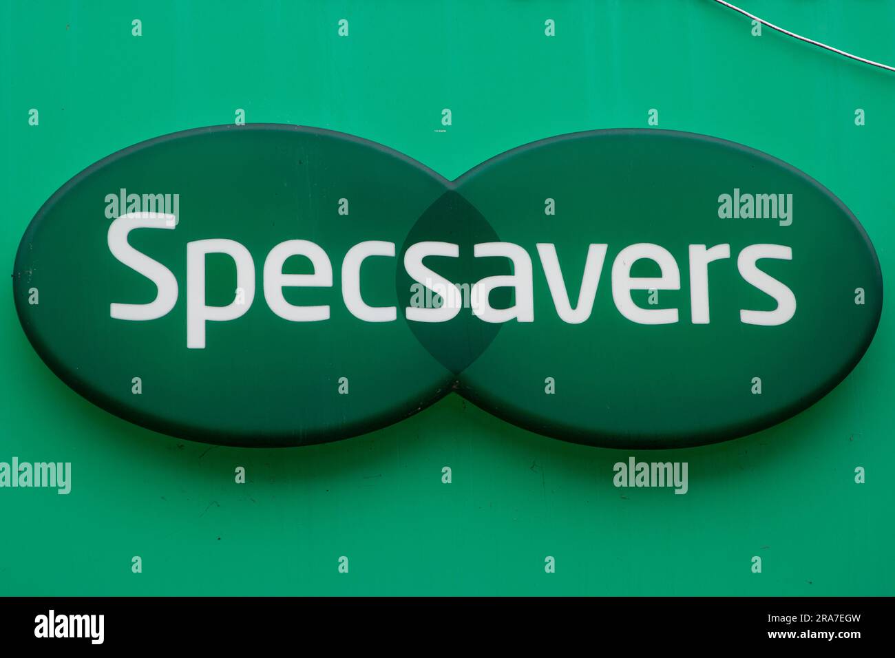 Specsavers sign on a location in Weston Super Mare Stock Photo - Alamy