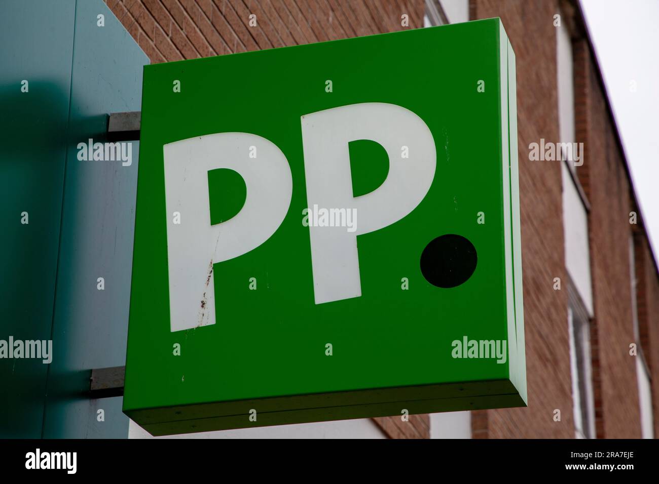 Paddy Power sign on a shop in Weston Super Mare Stock Photo - Alamy