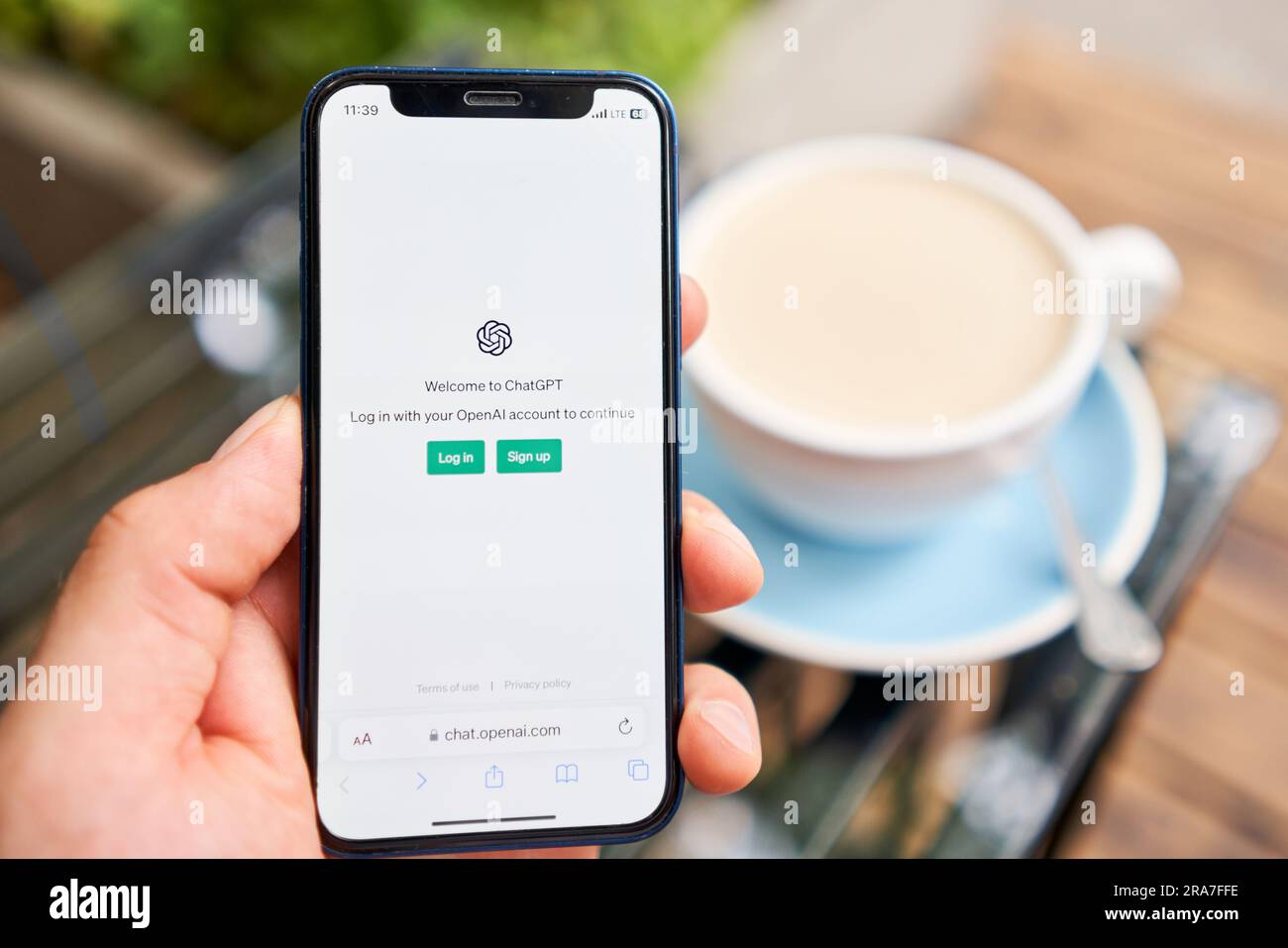 US, California - June 18 2023: ChatGPT chat bot screen seen on ...