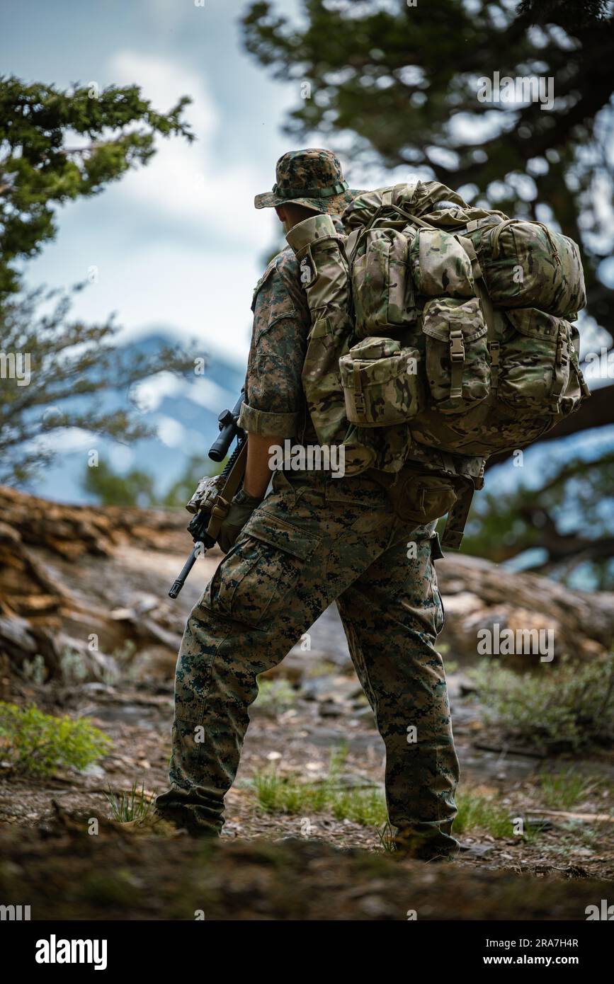 U.S. Marine Corps Staff Sgt. Michael Mullinix, a reconnaissance Marine ...